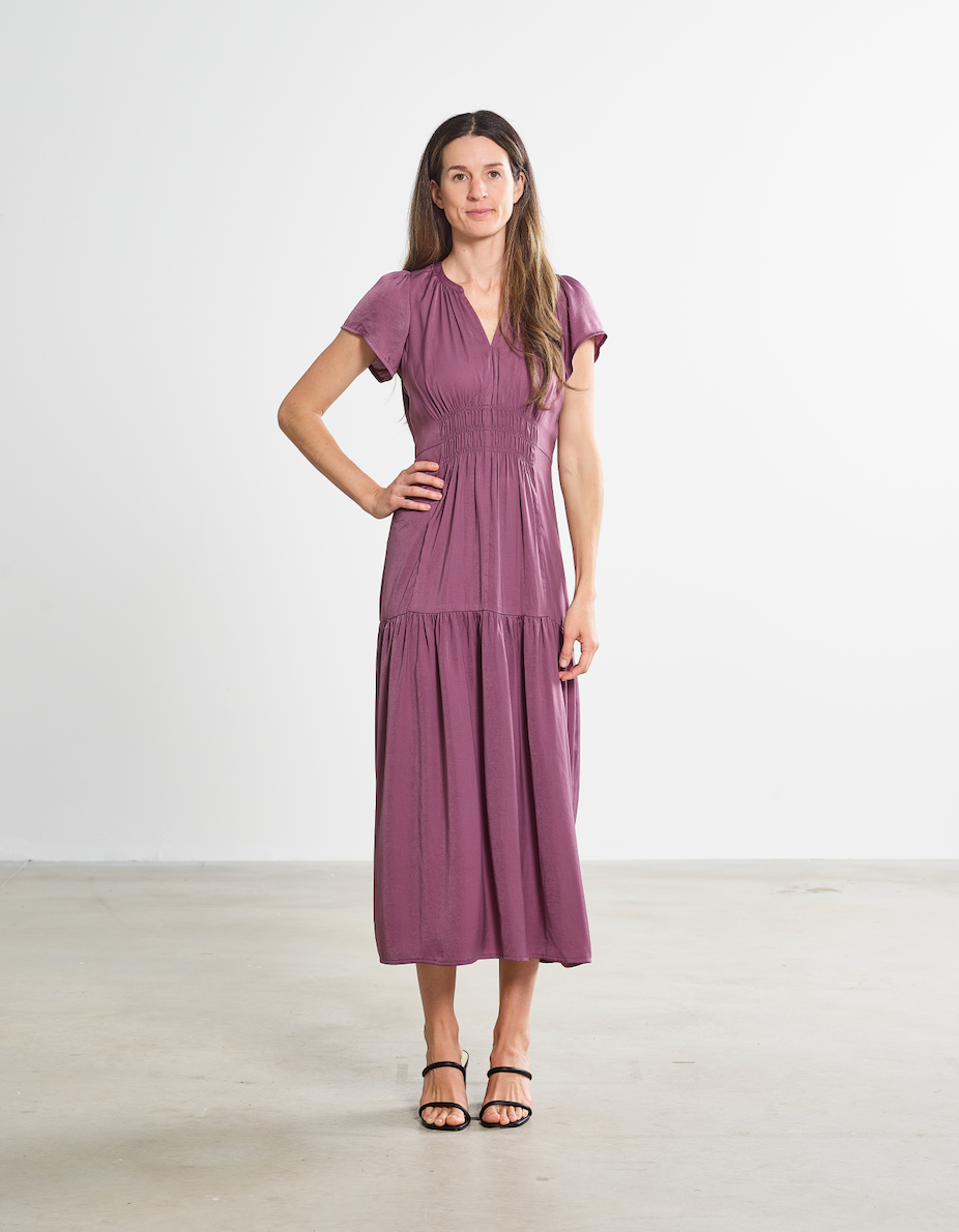 The Gwen Dress by Harbour Thread in Wisteria